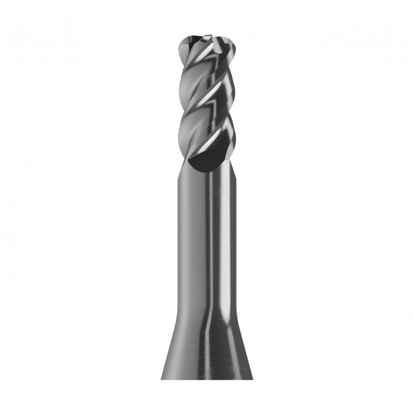 solid carbide torus end mill Ø3mm, optimized for machining CoCr, titanium | CoCr | machinable ...